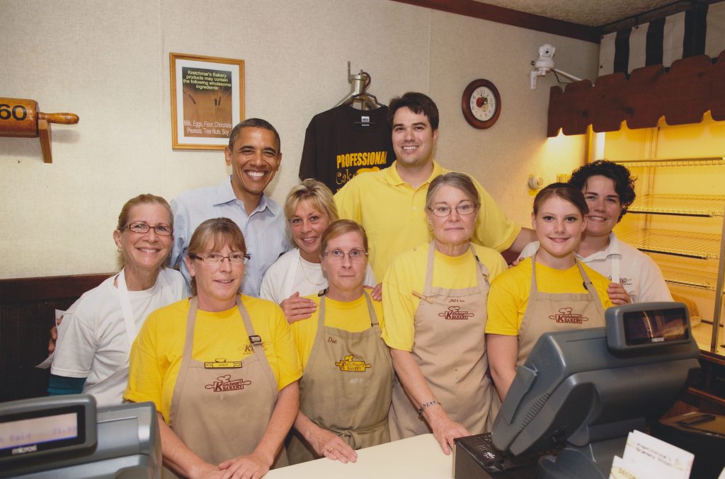 President Obama with Kretchmar’s Bakery Staff – Kretchmar's Bakery